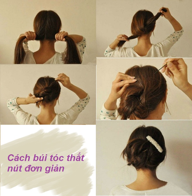 Các kiểu tóc búi đẹp dễ làm chỉ trong 3 phút tự tin đi chơi, đi học, đi làm